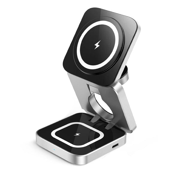 PowerFold Pro 3 in 1 Foldable MagSafe Charging Stand | 3-in-1 MagSafe ...